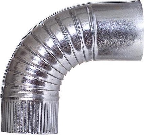 Bocht 90° Gegalvaniseerd 0.6mm (130mm) | bol.com