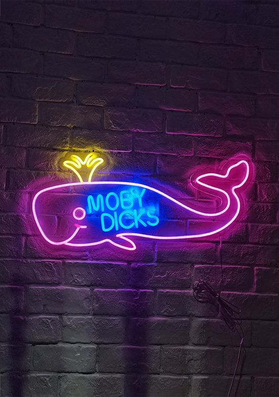 OHNO Neon Verlichting Walvis - Neon Lamp - Wandlamp - Decoratie - Led ...