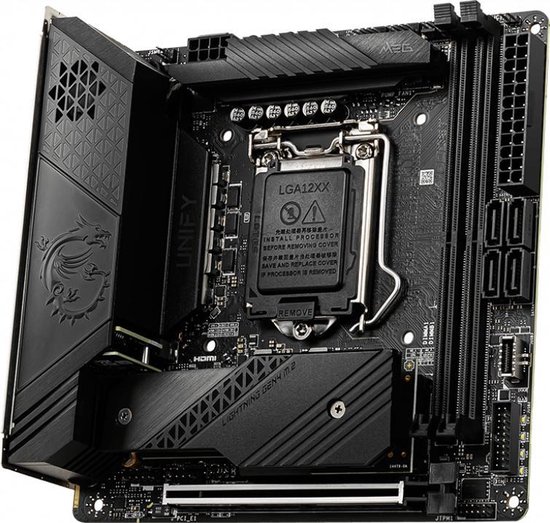 MSI MEG Z590I UNIFY moederbord Intel Z590 LGA 1200 mini ITX | bol.com