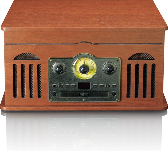 Classic Phono TCD-2600 - Platenspeler met Bluetooth, Radio, Cd en Cassette speler -... | bol