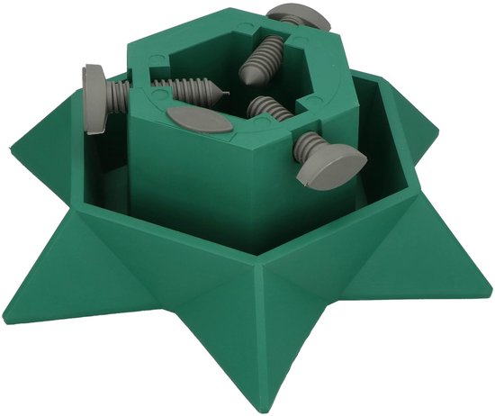 KOTARBAU Kerstboomstandaard, PVC, Groen, met Reservoir, Boom Tot 2 M | bol