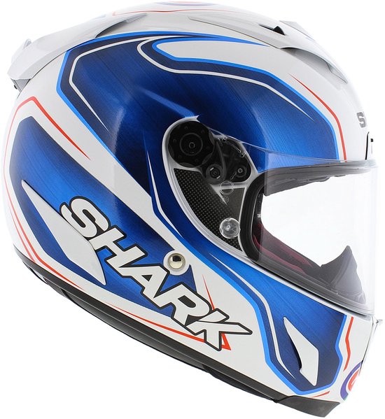 Shark Race-R Pro Guintoli helm - Wit blauw rood - Maat S | bol