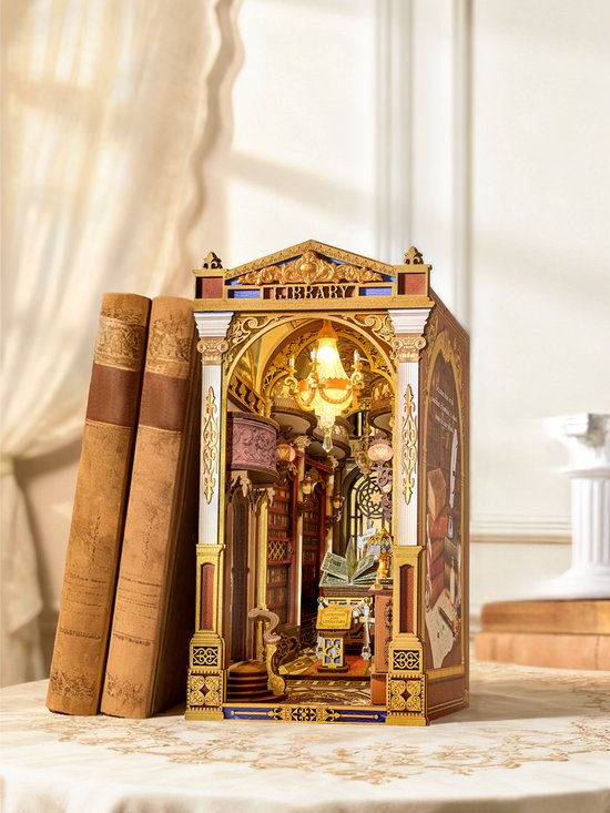 Robotime Book Nook Library of Wonders - Rolife Stories in Books Series ...
