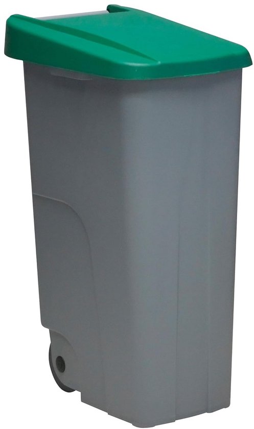 Grote Groene Afvalcontainer 110 Liter met Wielen en Inbegrepen ...
