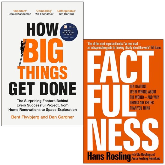 Factfulness en How Big Things Get Done Boekenpakket: Wereldbeeld en ...
