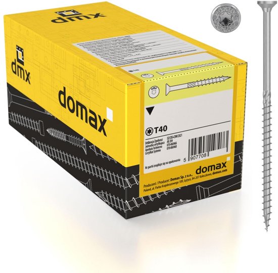Set van 200 Torx Houtschroeven 6.0 x 80 mm - Sterke Constructie- en ...