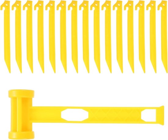 Allecto- Tentstokken kunststof - Lichte tentstokken - 30 stuks - Hamer ...