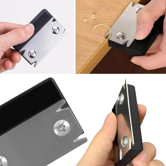 Set van 2 randsnijders voor houtbewerking met handschaaf en ...
