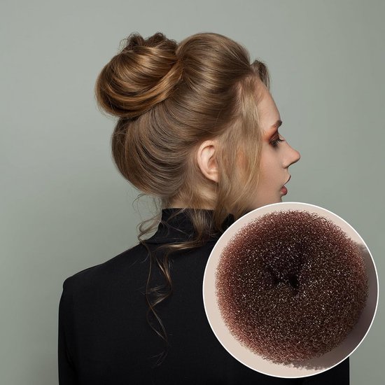 4 Stuks Haaraccessoires Donut Haarklem voor Volumineus en Net Kapsel | bol