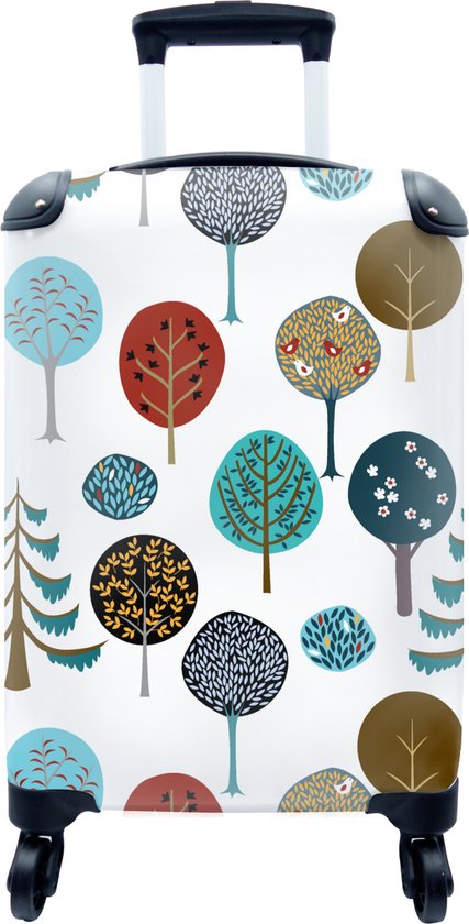 MuchoWow® Koffer - Boom - Retro - Seizoen - Nordic - Patronen - Past binnen 55x40x20... | bol