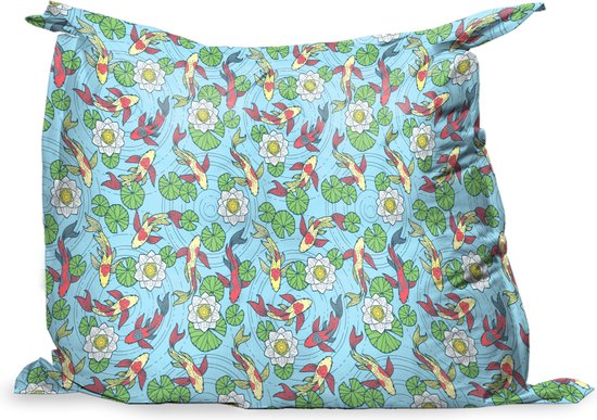 PillowMonkey zitzak - Design - Koi - Lotus - 140x100 cm - Binnen en ...