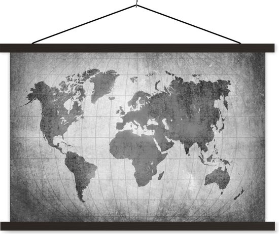 Wereldkaart perkament - zwart wit | bol.com Wereldkaart perkament - zwart wit | bol.com