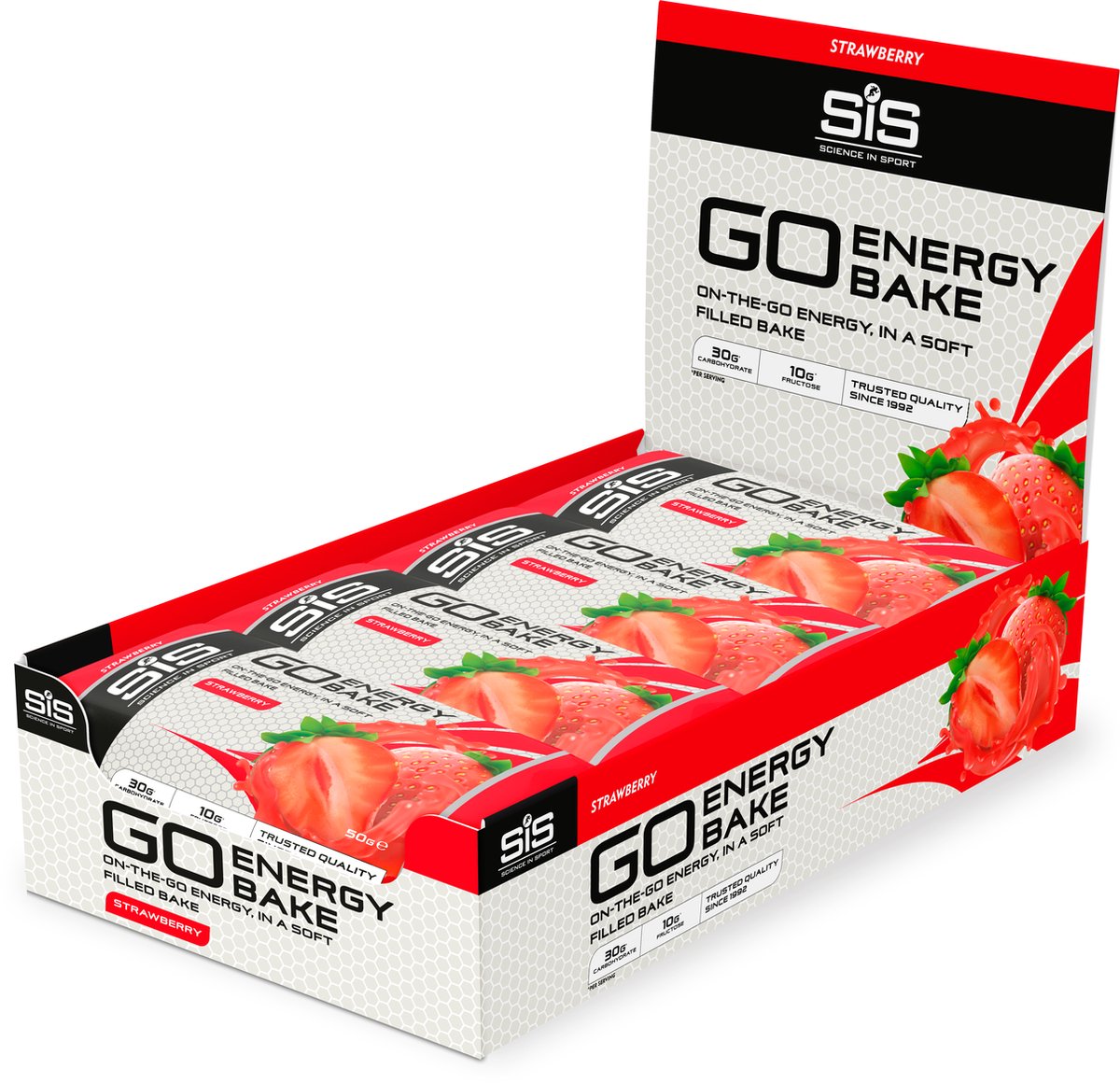 SiS GO Energy Bake Bar Strawberry - 12 x 50 gram | bol.com