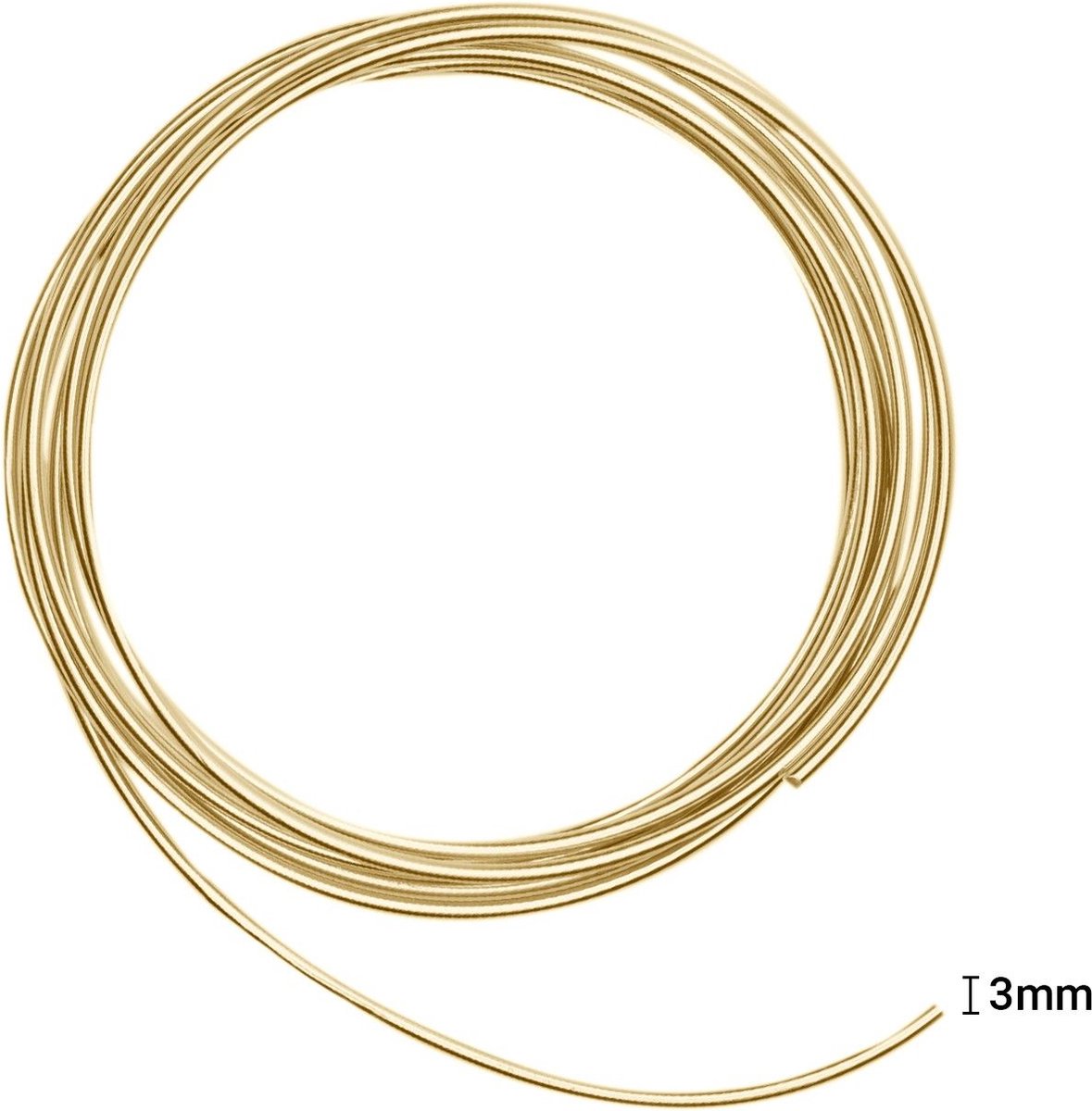 Vaessen Creative Aluminium Draad - 3mm - 3m - Parel | bol
