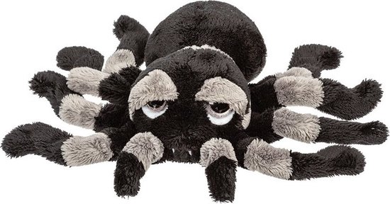 Suki gifts Pluche knuffel spin - tarantula - zwart/grijs - 22 cm ...