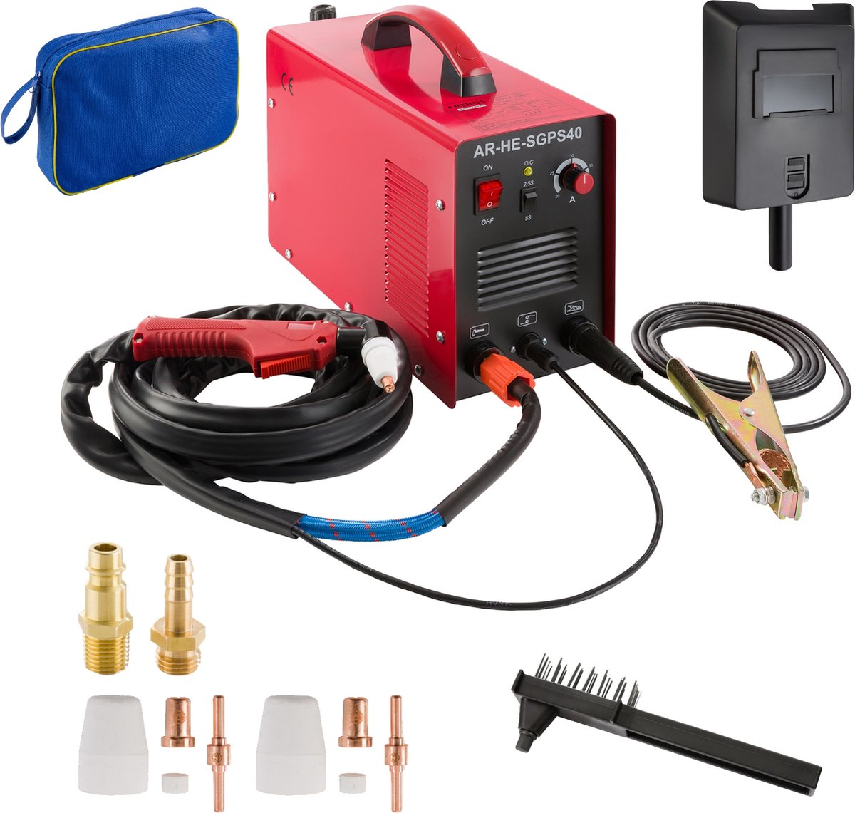 AREBOS Plasmasnijder CUT-40 Inverter IGBT Plasmabrander met toebehoren ...