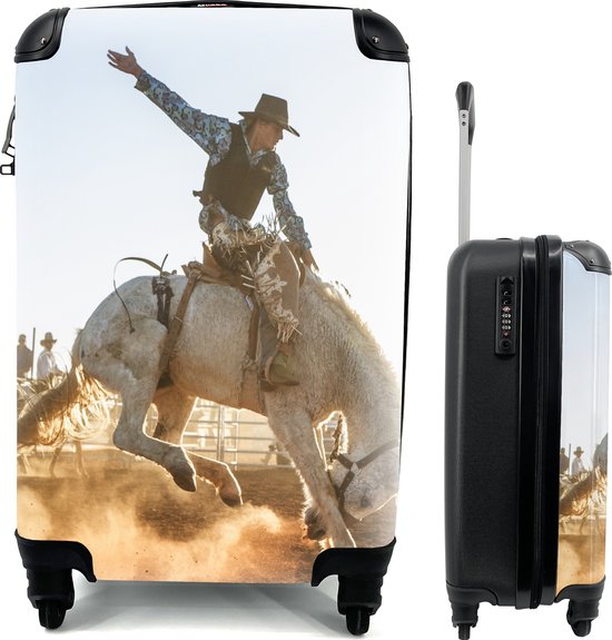 MuchoWow® Koffer - Paard - Cowboy - Stof - Past binnen 55x40x20 cm en ...