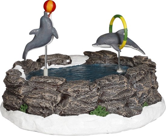 Luville - Jumping dolphins battery operated - l22xb20xh15cm ...