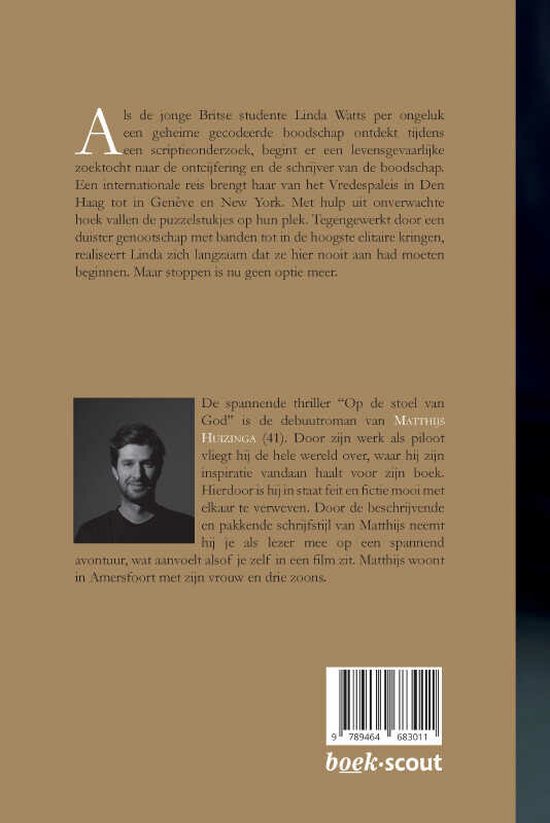 Op de stoel van God, Matthijs Huizinga | 9789464683011 | Boeken | bol