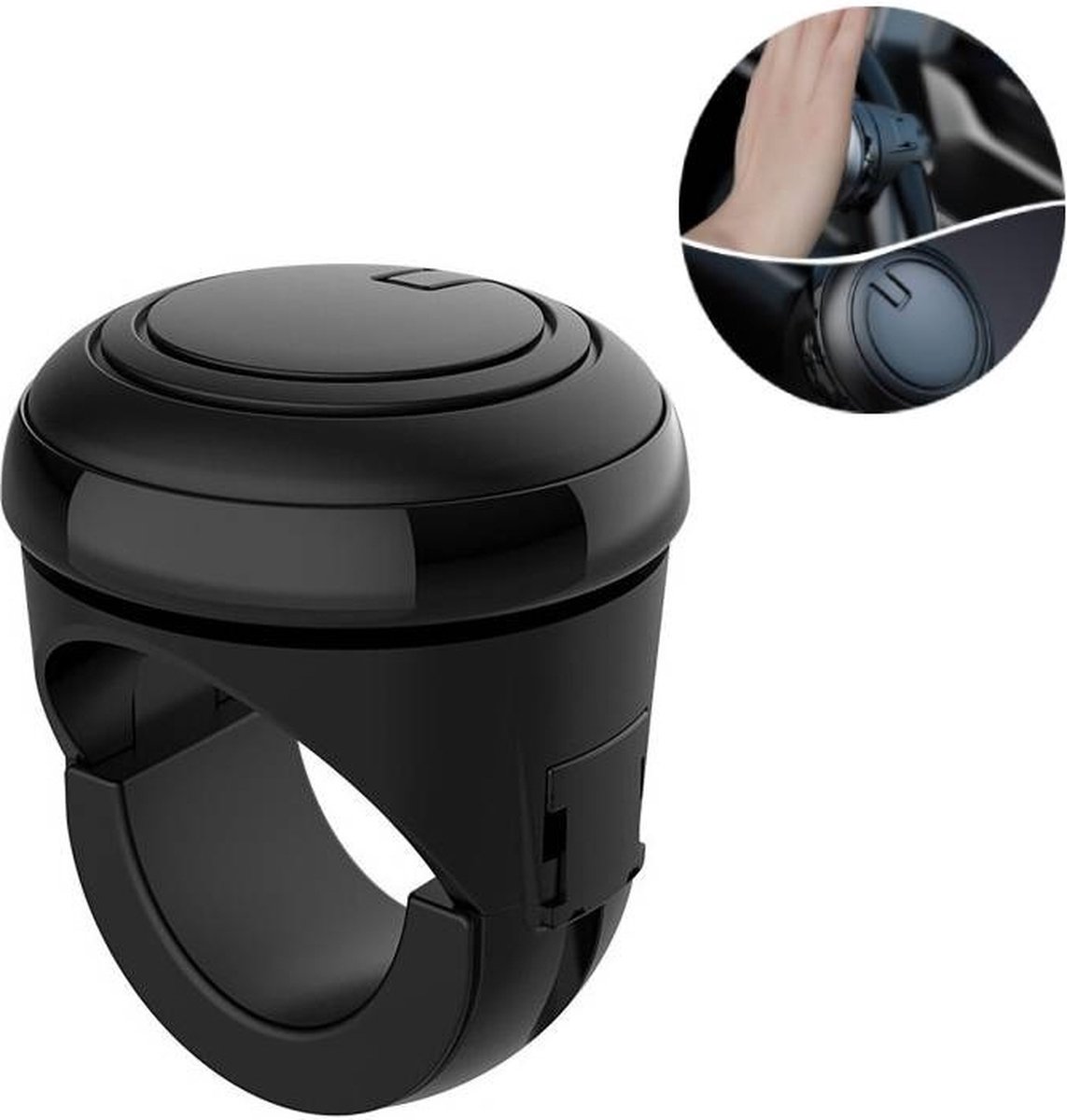 Universele Rubberen Stuurknop voor Stuurwiel 360º Zwart | bol.com