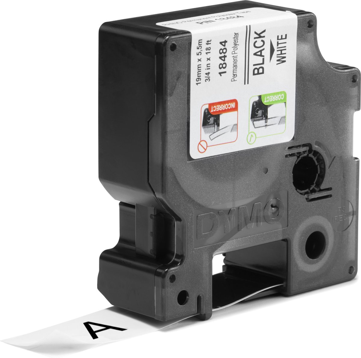 DYMO Rhino industriële labels | Permanent Polyester | 19 mm x 3,5 m ...