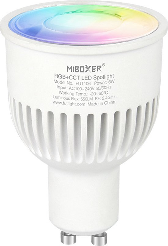 LCB - LED Spot - GU10 fitting - 6W - Ø50mm - RBG+CCT | bol