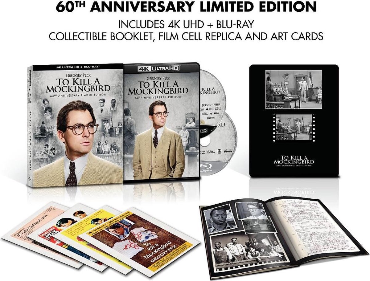 To Kill A Mockingbird (60th Anniversary) (4K Ultra HD Blu-ray) (Giftset ...