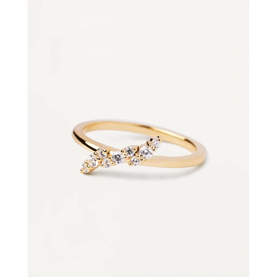 PD Paola Dames Dames ringen 925 sterling zilver zirconia 56 Goud ...