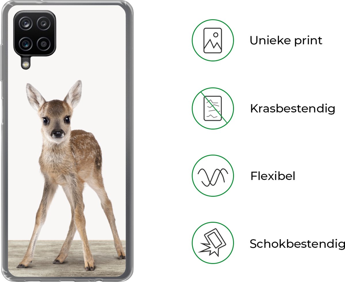 Samsung Galaxy A12 hoesje - Hertje - Bambi - baby hert - Meisjes ...