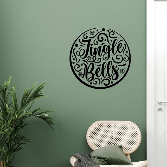 Stickerheld - Sticker Muursticker Jingle bells aux formes gracieuses ...