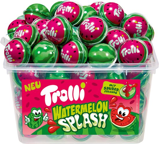 Trolli Glotzer - oogballen - Watermelon Splash - 60 Stuks | bol