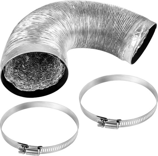 Aluminium Ventilatieslang voor afzuigkap of droger - flexibele ...