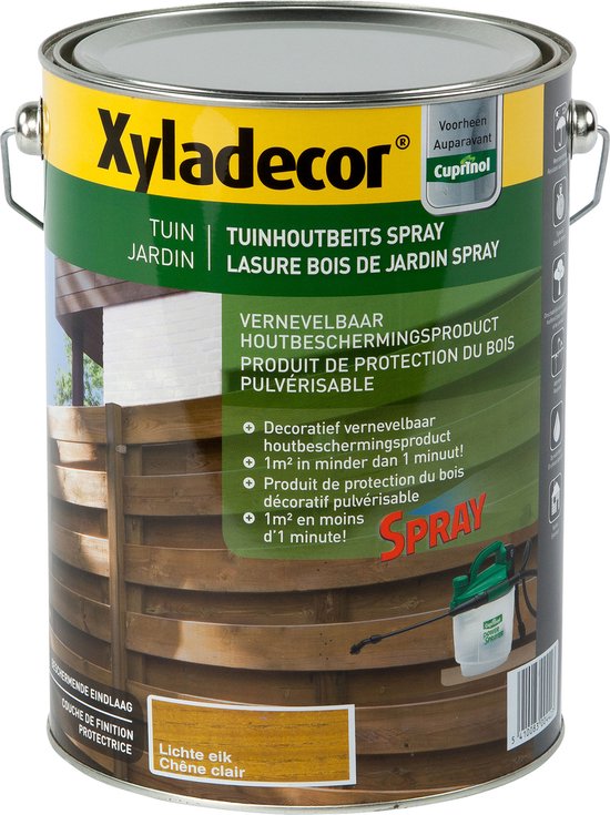 Xyladecor - Tuinhoutbeits Spray - Lichte eik - 5 L | bol