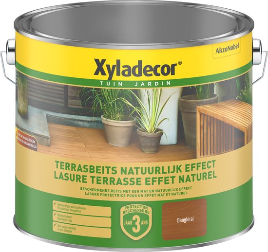 Xyladecor Terrasbeits Natuurlijk Effect - Bangkirai - 2,5 L | bol