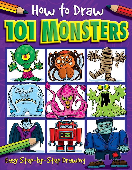 How To Draw 101- How to Draw 101 Monsters - A Step By Step Drawing ...