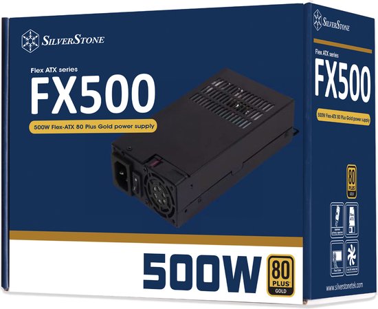 Silverstone FX500 power supply unit 500 W 20+4 pin ATX Flex ATX Zwart | bol