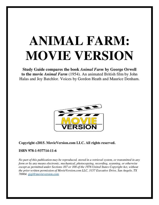 Animal Farm: Movie Version (ebook), Cici Mack | 9781937714116 | Boeken ...