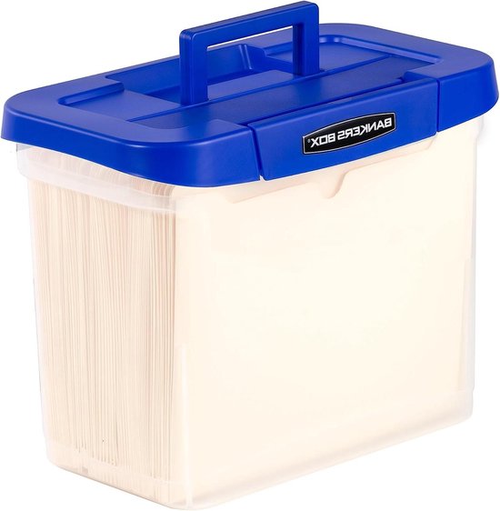 Heavy Duty Draagbare Plastic File Box met Hangende Rails - Letter Size ...