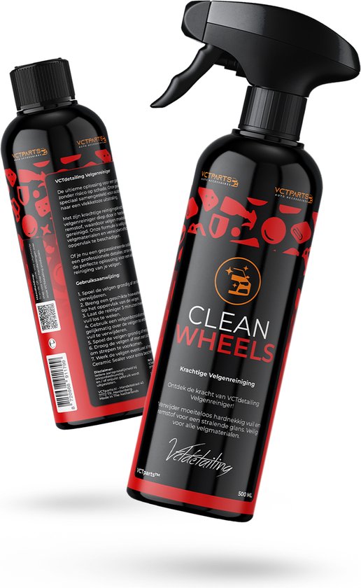 VCTparts Clean Wheels Premium Velgenreiniger 500ML Krachtig Tegen Vuil ...