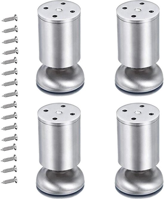 Tafelpoot Verhoger verstelbaar - Meubelpoten 4 stuks 50 x 100 mm ...