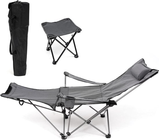 2-in-1 Folding Camping Chair - Lightweight Portable Seat | bol