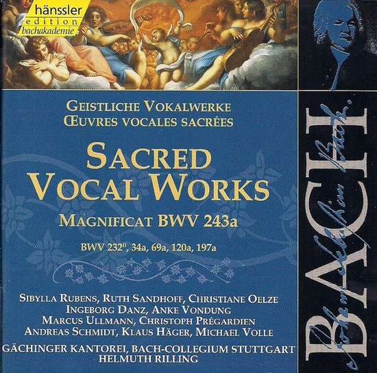 Gächinger Kantorei Stuttgart, Helmuth Rilling - J.S. Bach: Sacred Vocal ...
