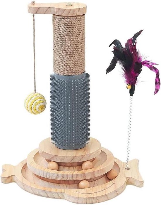 Interactief Fun Tracks-Rolspel Kattenspeeltje Roltrainer Kattenspeelbal ...