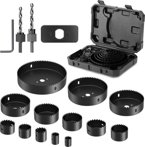 Gatzagen 19 mm-127 mm 13 STKS Set - Boortjes Doornen Hex Sleutel ...