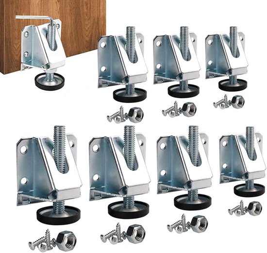 Heavy Duty Verstelbare Levelers - 8-delige set met verstelbare voeten - Stevig &... | bol