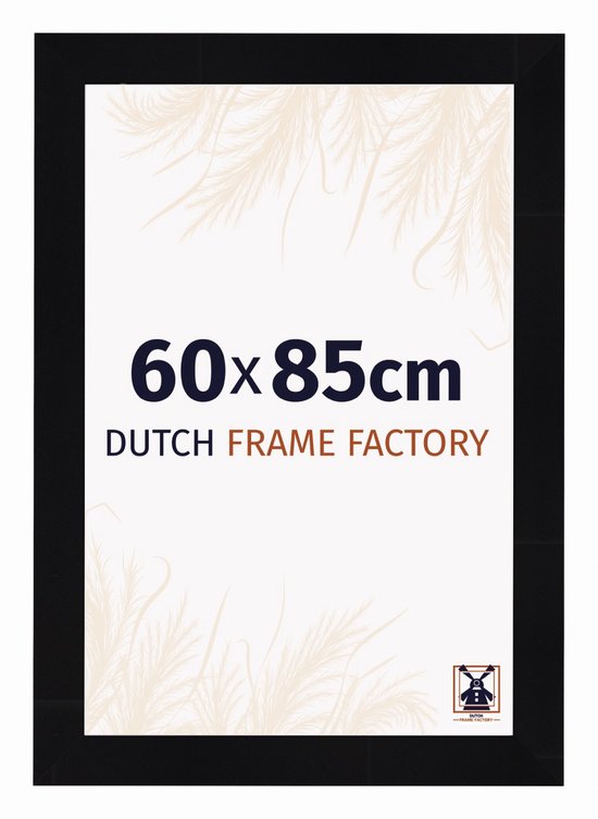 Fotolijst 60x85 cm - MDF - Zwart Hoogglans - Praag | bol