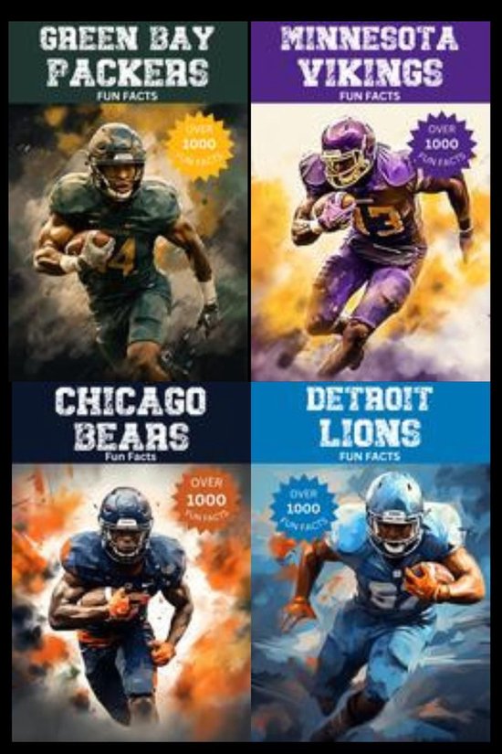 Trivia Ape NFL Team Series 100 - NFL Fun Facts - NFC North Bundle ...