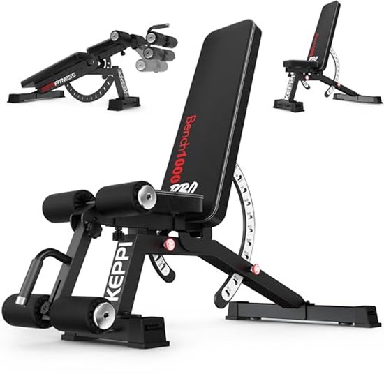 Halterbank 1200 lbs - Heavy-Duty Verstelbare Trainingsbank voor ...
