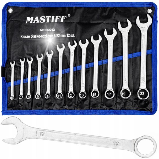 Mar-Pol ringsleutelset 6-22 mm 12-delig met etui | bol