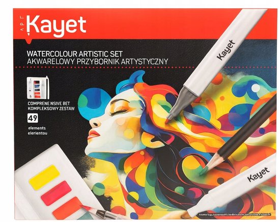 Kayet ART Aquarel Teken- en Schilderkit - 49 Delen | bol